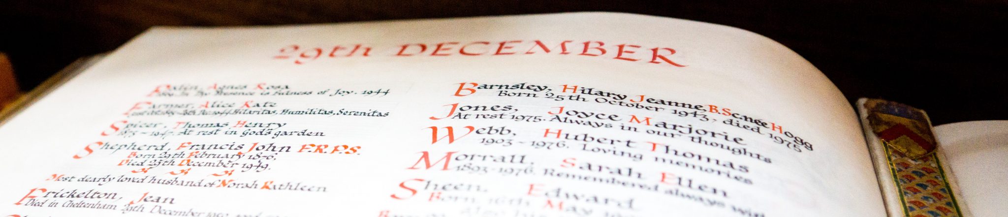 Online Book of Remembrance - Cheltenham Borough Council bereavement ...